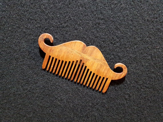 Wooden Hair Comb Wooden Gift for Men Funny Hair Comb Wide Tooth Comb Moustache Comb 5th Wedding Anniversary Gift for Husband Etsy UK
