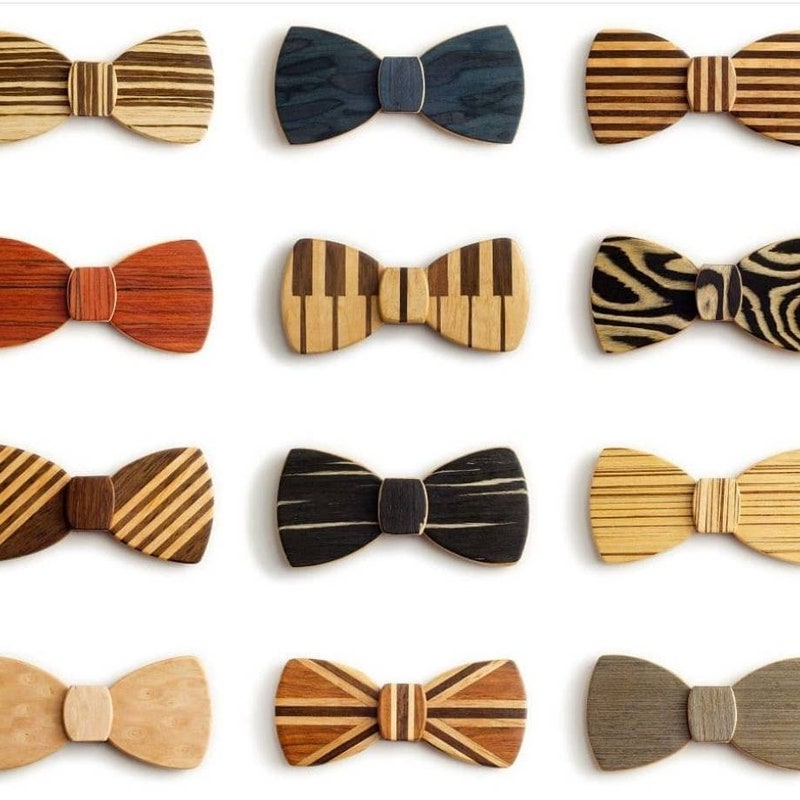 Wooden Bow Tie - Etsy