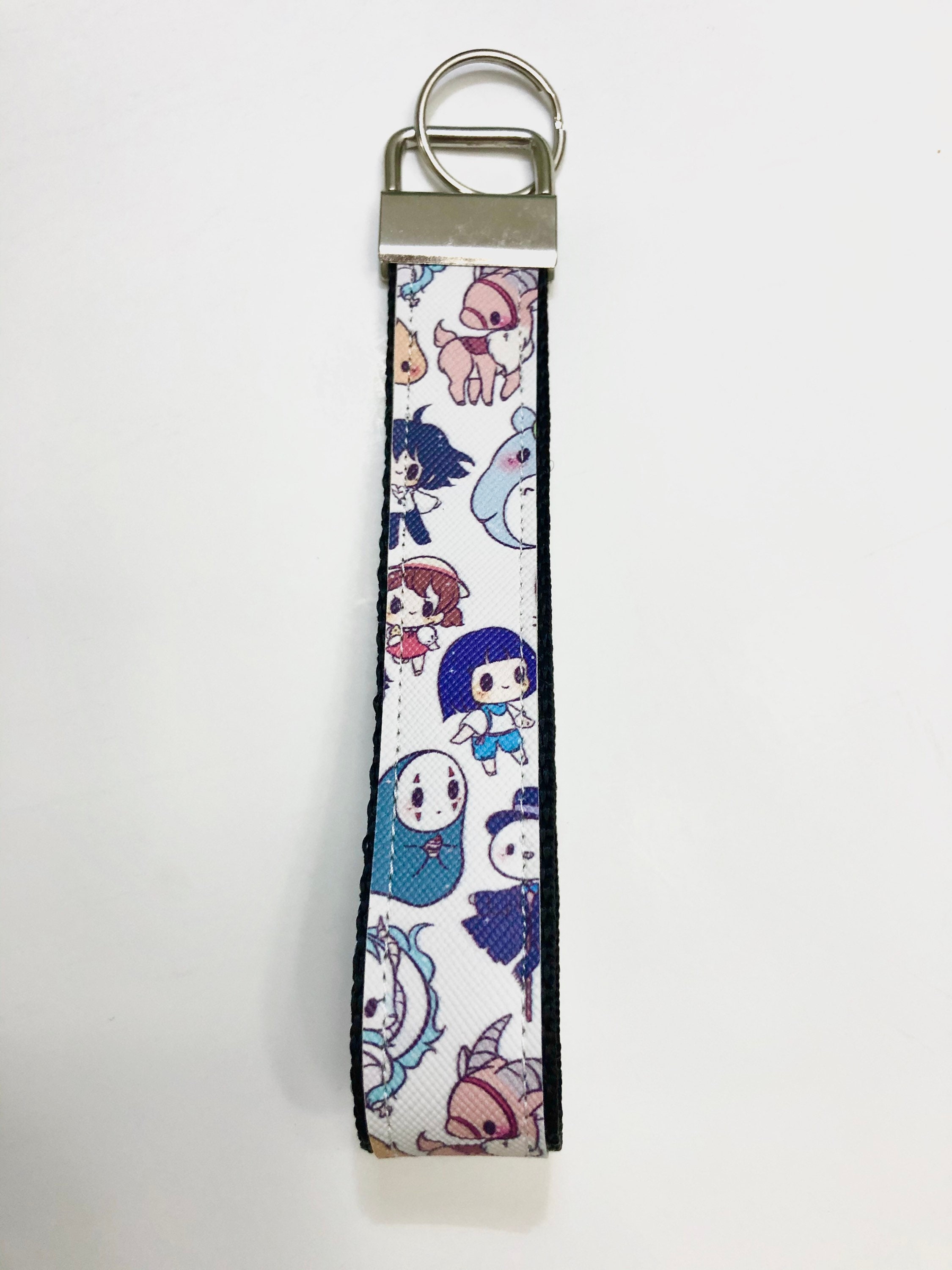 Anime Studio Ghibli Chibi Characters Faux Leather Key Fob - Etsy