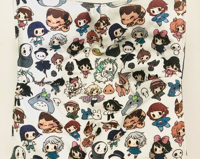 Anime Studio Ghibli Chibi Characters Cotton Microwavable Bowl Cozy - Etsy