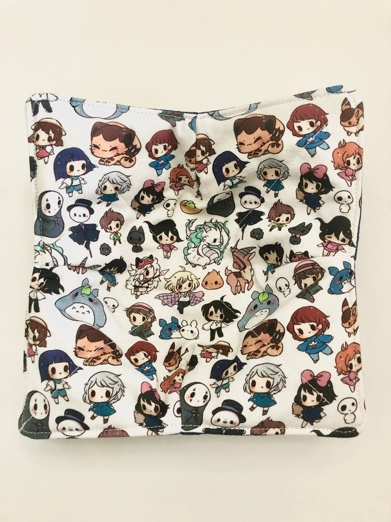 Anime Studio Ghibli Chibi Characters Cotton Microwavable Bowl - Etsy