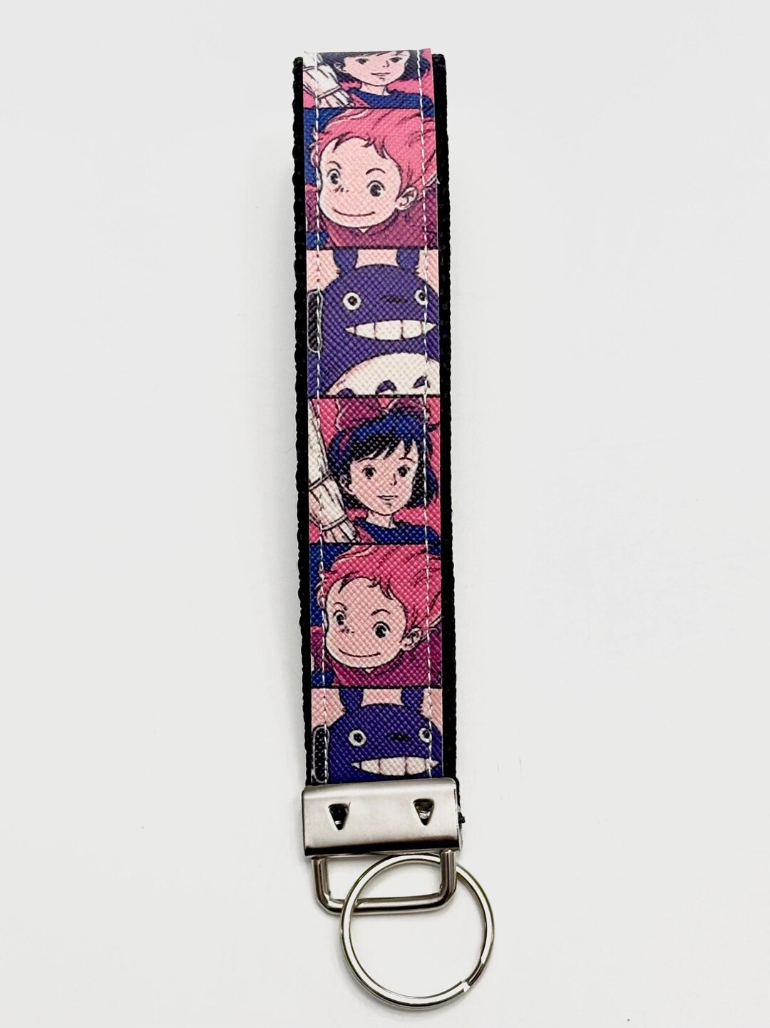 Anime Studio Ghibli Characters Faux Leather Key Fob - Etsy