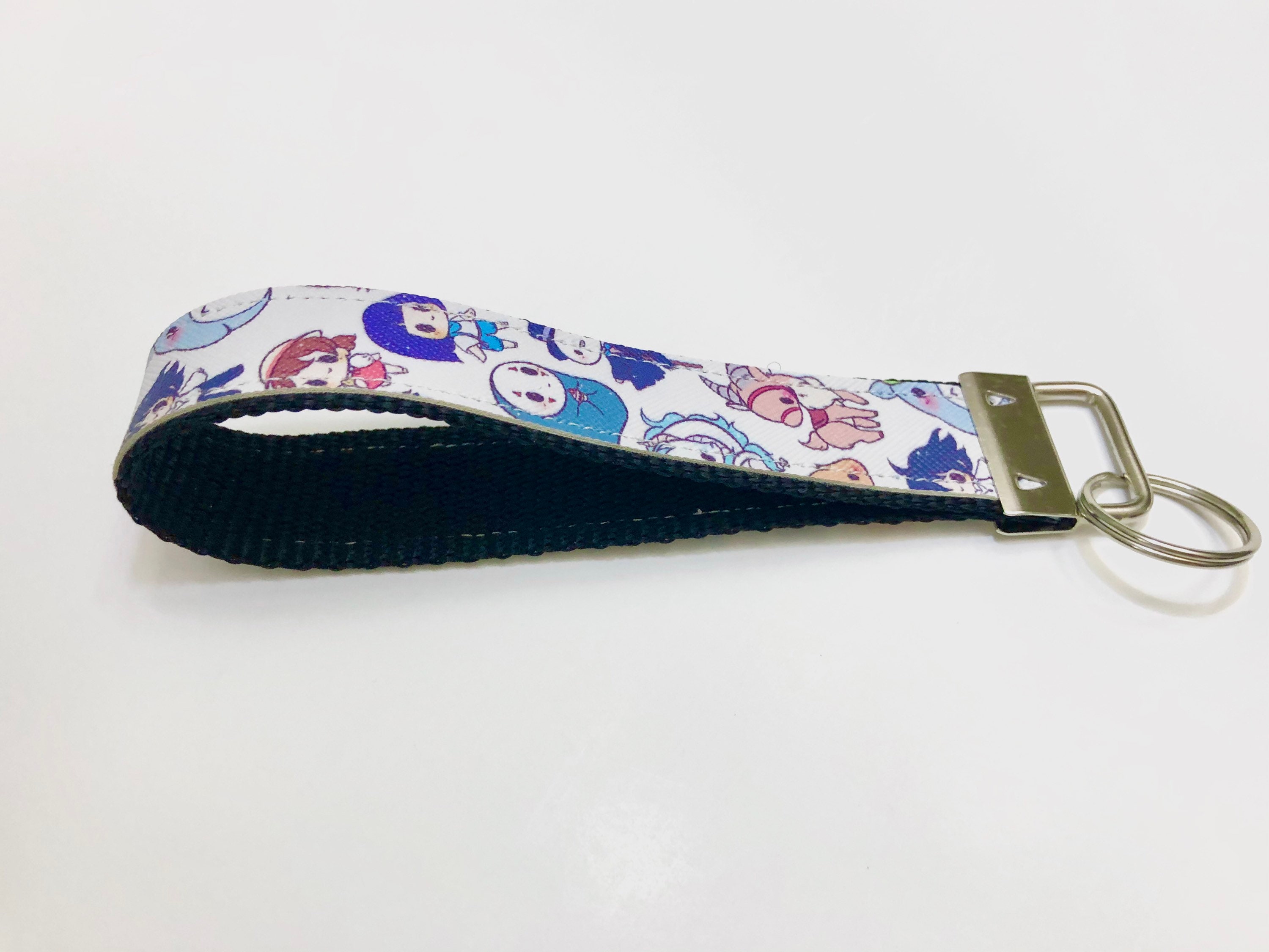 Anime Studio Ghibli Chibi Characters Faux Leather Key Fob - Etsy