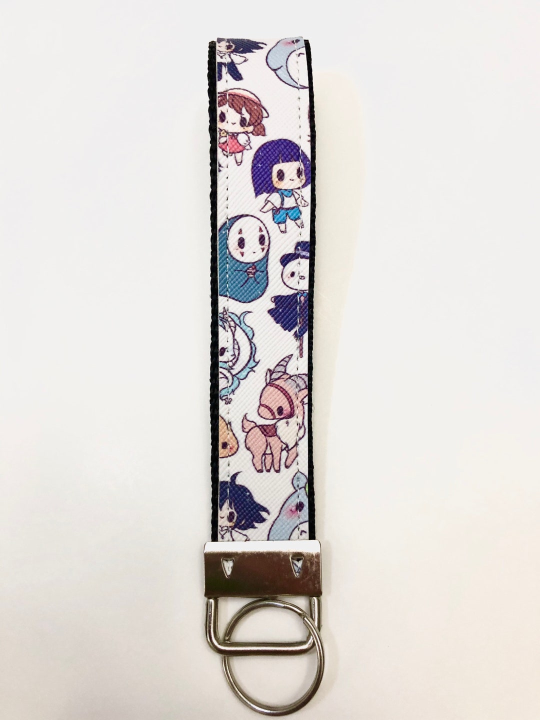 Anime Studio Ghibli Chibi Characters Faux Leather Key Fob - Etsy