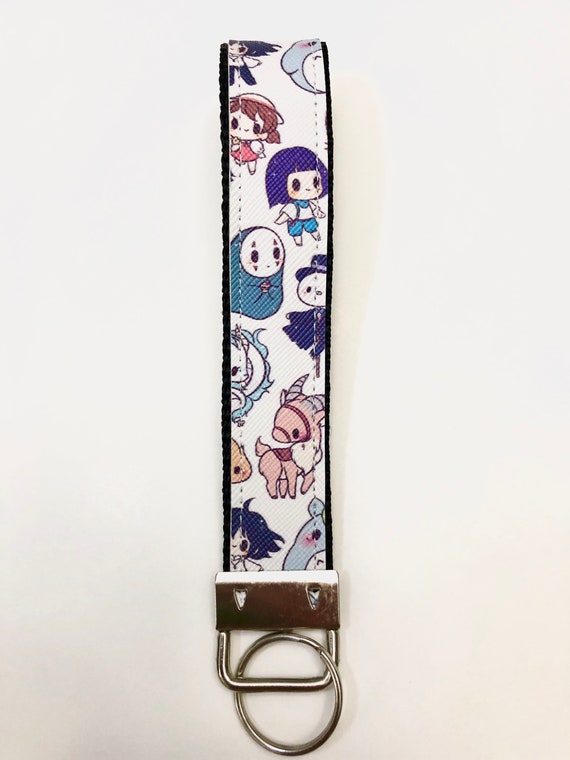 Anime Studio Ghibli Chibi Characters Faux Leather Key Fob - Etsy