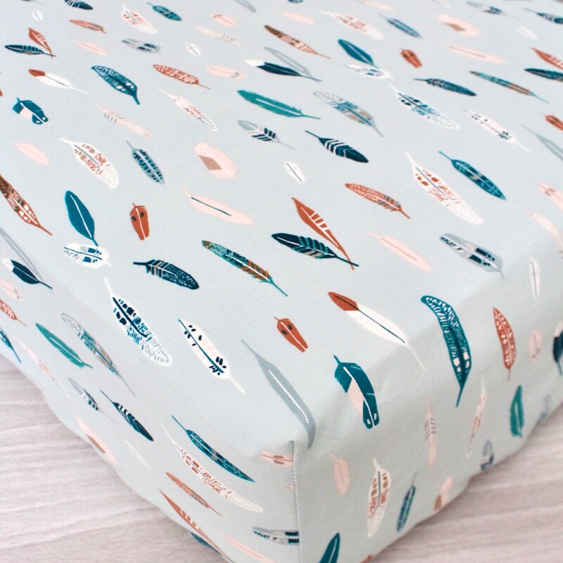 Feather Crib Sheet - Etsy