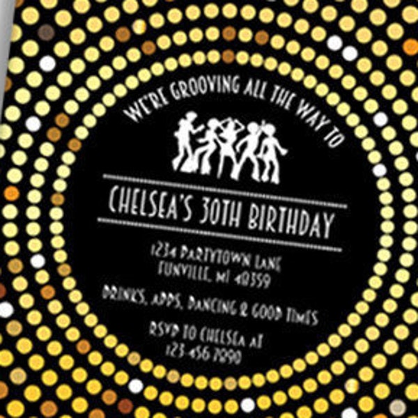 Disco Party Disco Invitation Studio 54 Invitation Studio 54 Party 70s ...