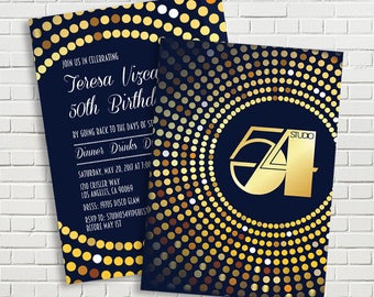 Studio 54 Invitation - Etsy