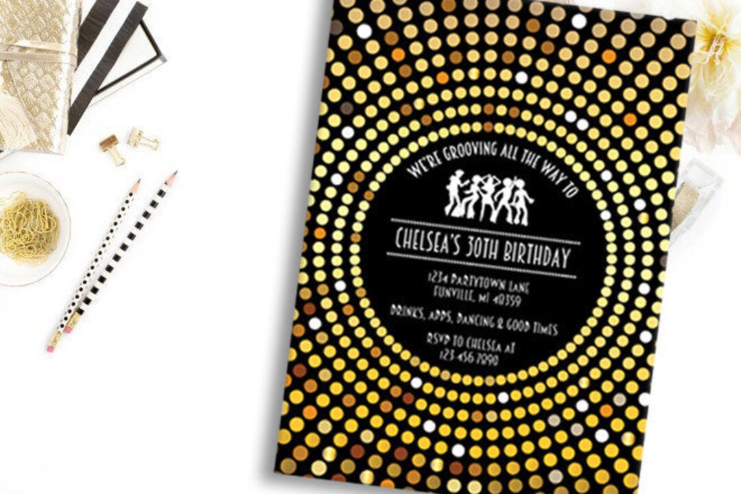 Disco Party | Disco Invitation | Studio 54 Invitation | Studio 54 Party ...