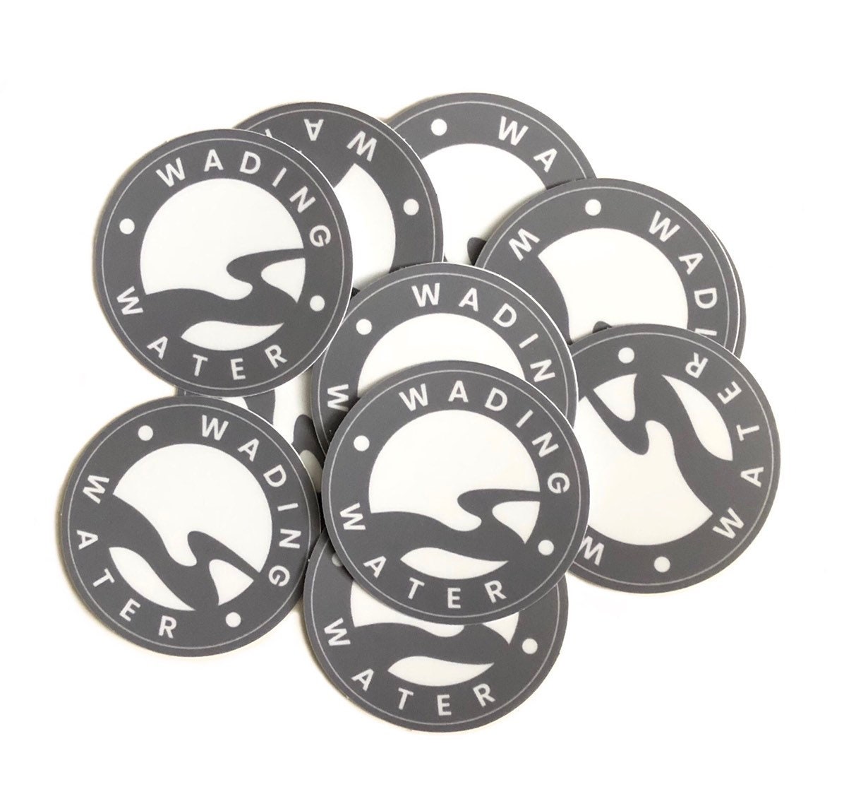 Wading Water Vinyl Decal, Waterproof Sticker, Vinyl Sticker, Logo ...