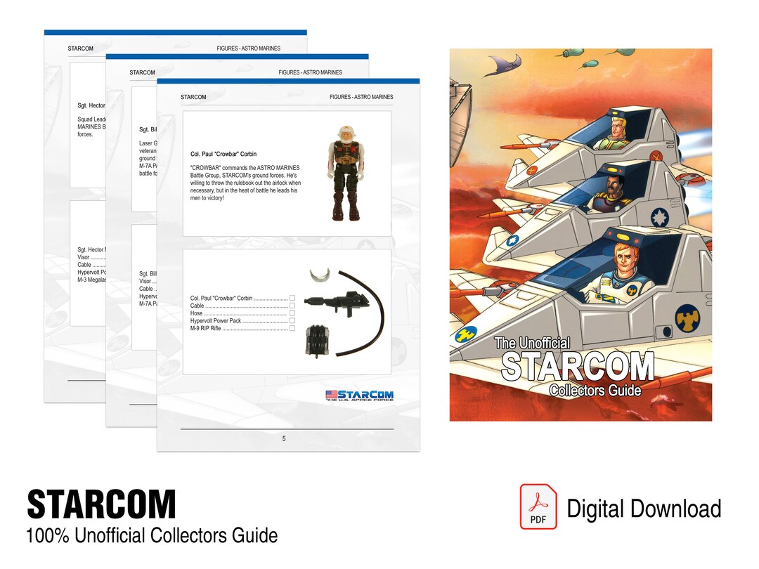 Starcom 100% Unofficial Collectors Guide PDF - Etsy