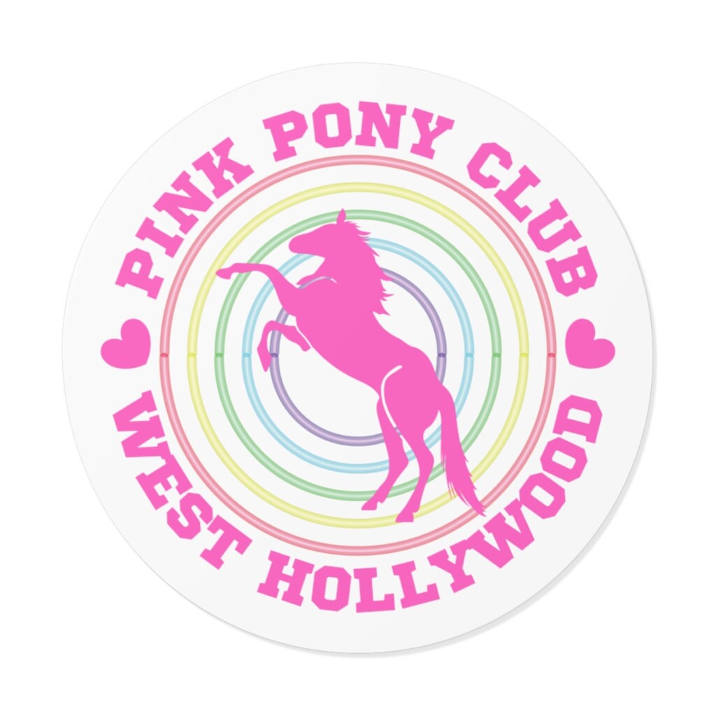 Pink Pony Club by Chappell Roan RundEr Vinyl Sticker | Etsy