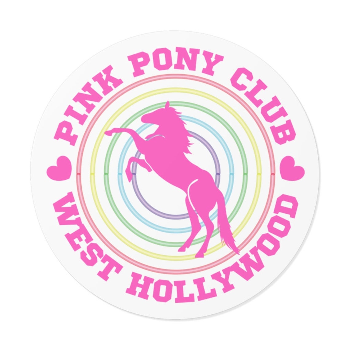 Pink Pony Club by Chappell Roan RundEr Vinyl Sticker | Etsy