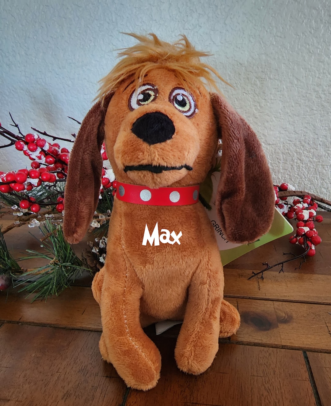 Personalized Grinch Dog, Max. This Adorable Plush Puppy Dog Makes for a ...