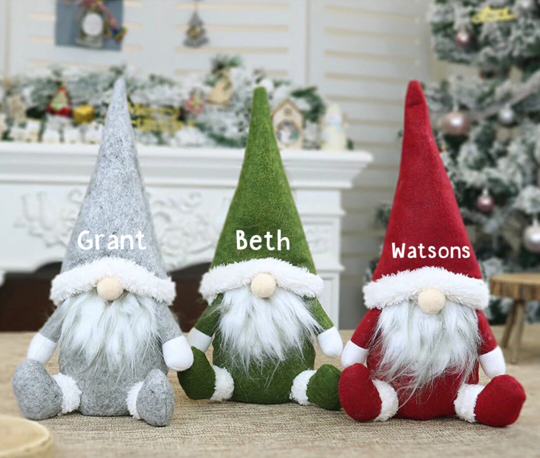 Personalized Setting Gnome for Christmas or Other Occassions - Etsy