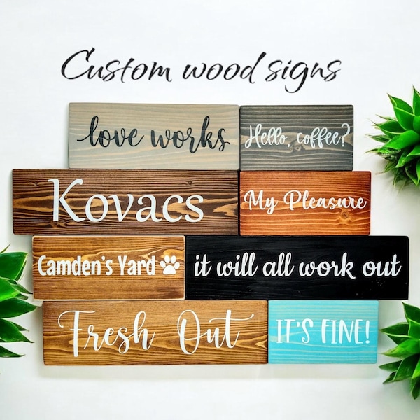 Small Wood Sign - Etsy