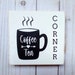 Coffee and Tea Corner Wood Sign, Coffee Bar Sign, Rustic Kitchen Wood ...