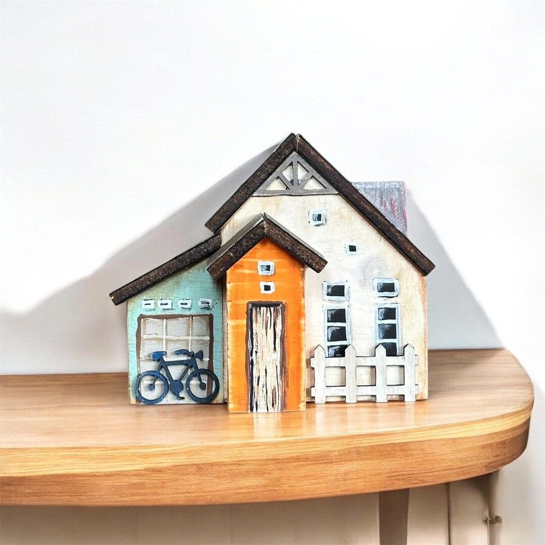 Miniature Wooden House, Miniature Wooden Rustic Villages, Reclaimed ...