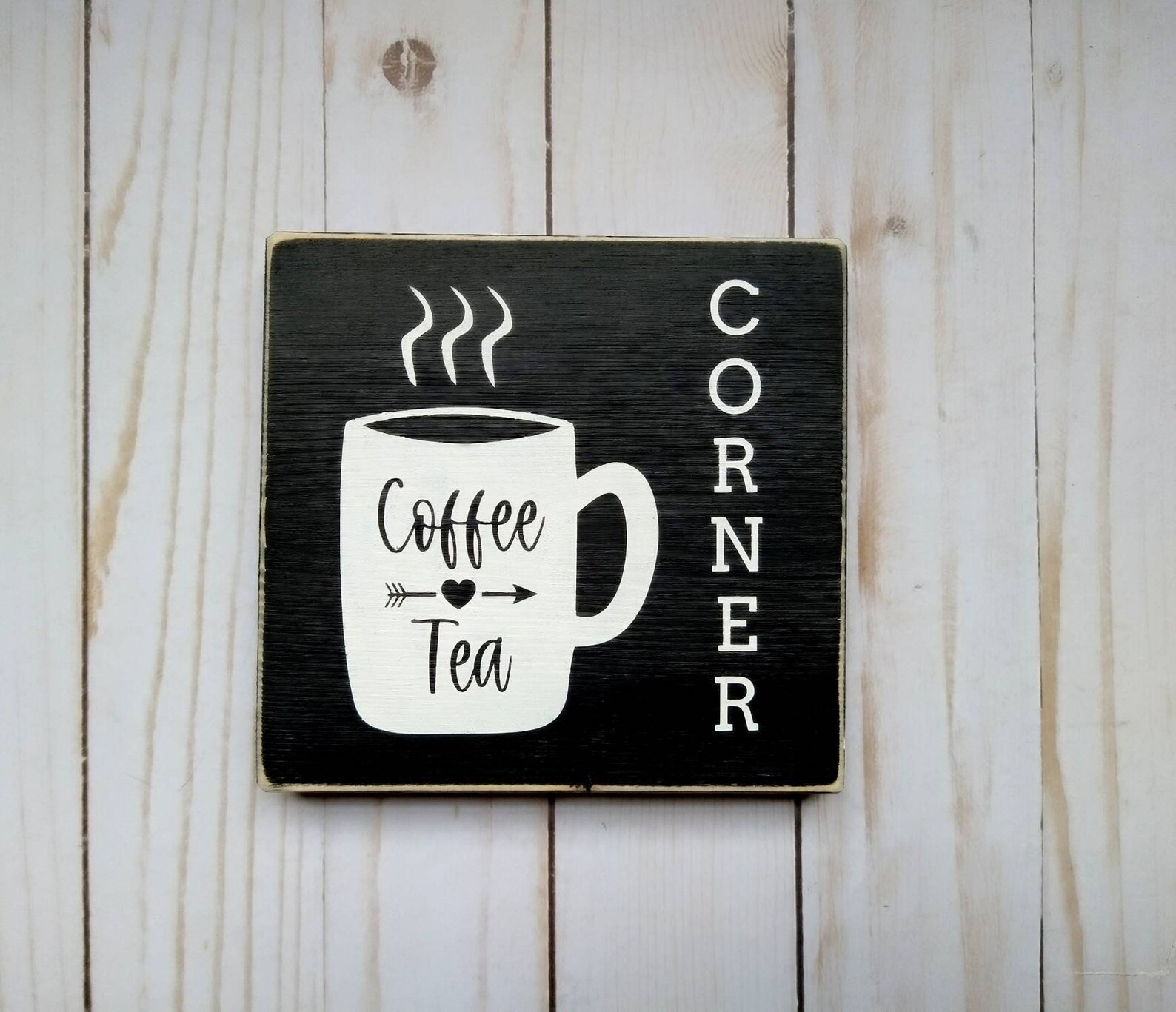 Coffee and Tea Corner Wood Sign Coffee Bar Sign Rustic - Etsy Canada