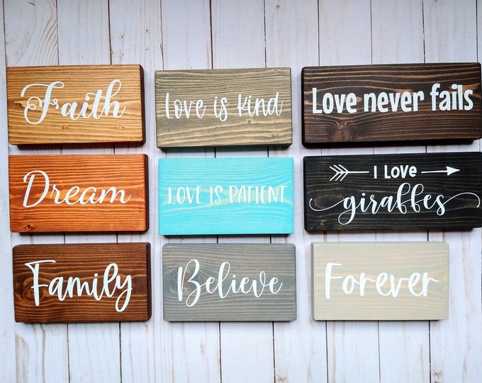 Custom Order Sign / Custom Word Sign / Personalized Sign / You Choose ...