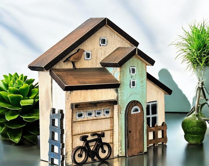 Miniature Wooden Houses, Wooden Rustic Villages, Reclaimed Wood ...