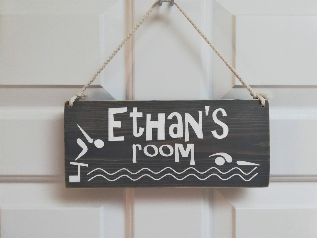 Custom Hanging Wood Sign: Personalized Kids Room Decor, Farmhouse Decor ...