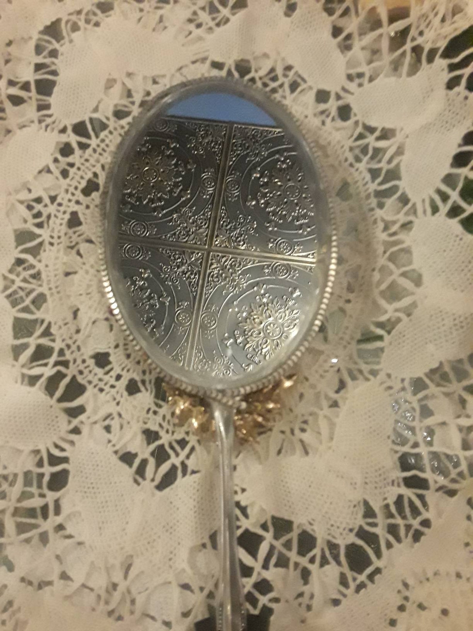 Vintage Inspired Hand Mirror Beautiful Art Nouveau Gothic Angel Image ...