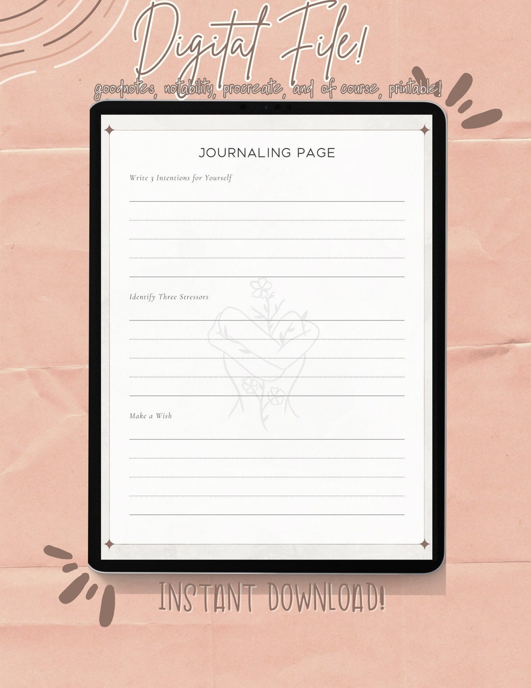Daily Journal | Digital | Printable - Etsy