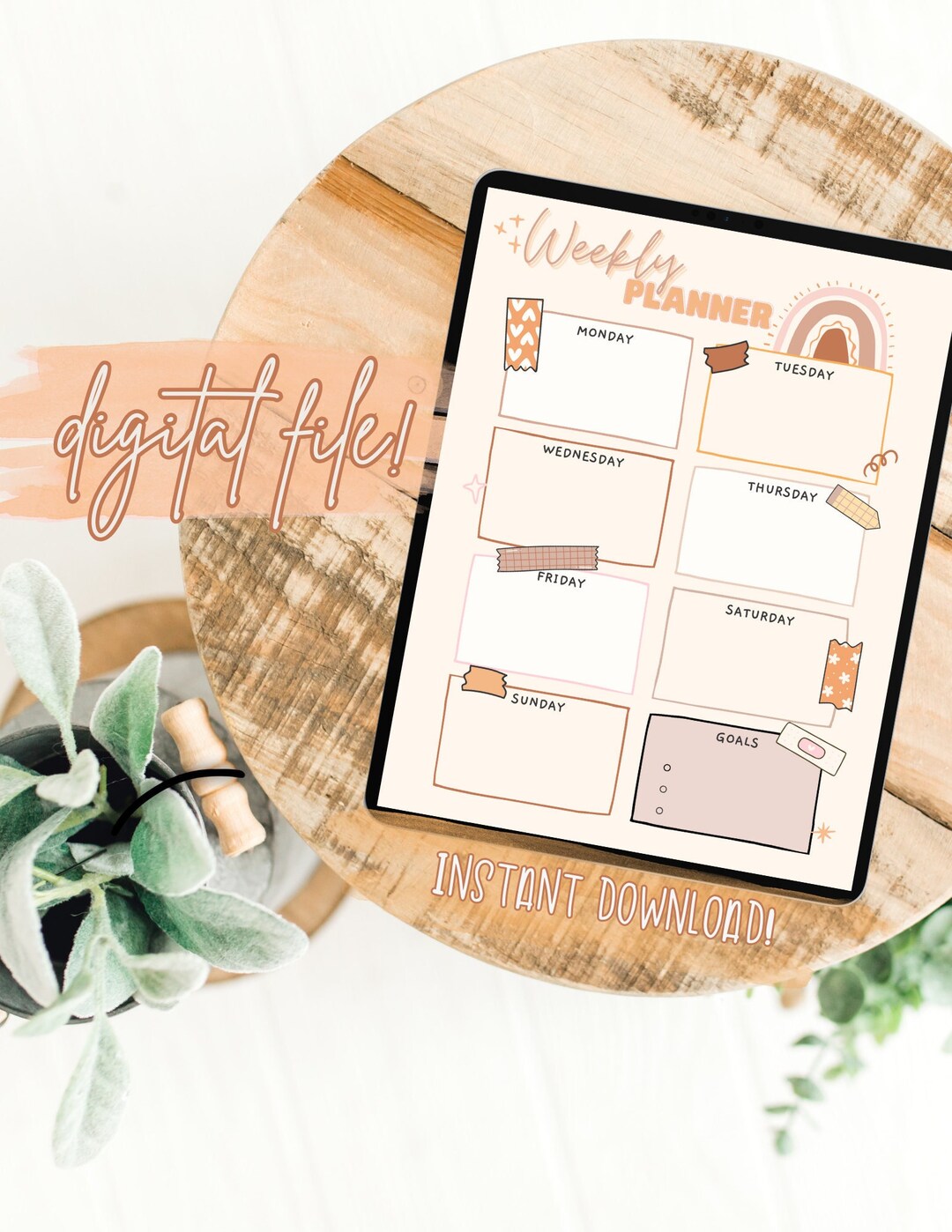 Weekly Planner | Digital | Printable - Etsy