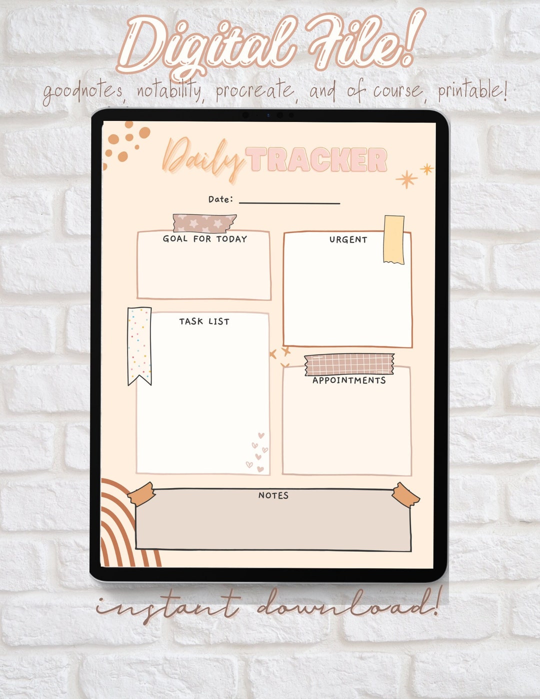 Daily Tracker | Digital | Printable - Etsy