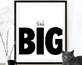 Think Big Poster - Etsy UK