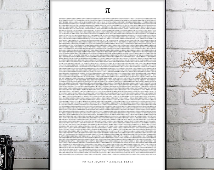 First 1000 Digits of Pi No. 3 A4/A3 Size Fine Art Print - Etsy