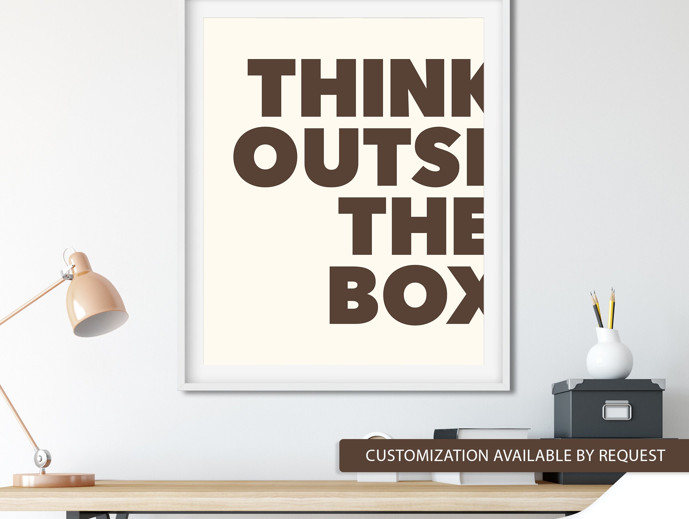 Think Outside the Box Print Think Outside the Box Poster | Etsy