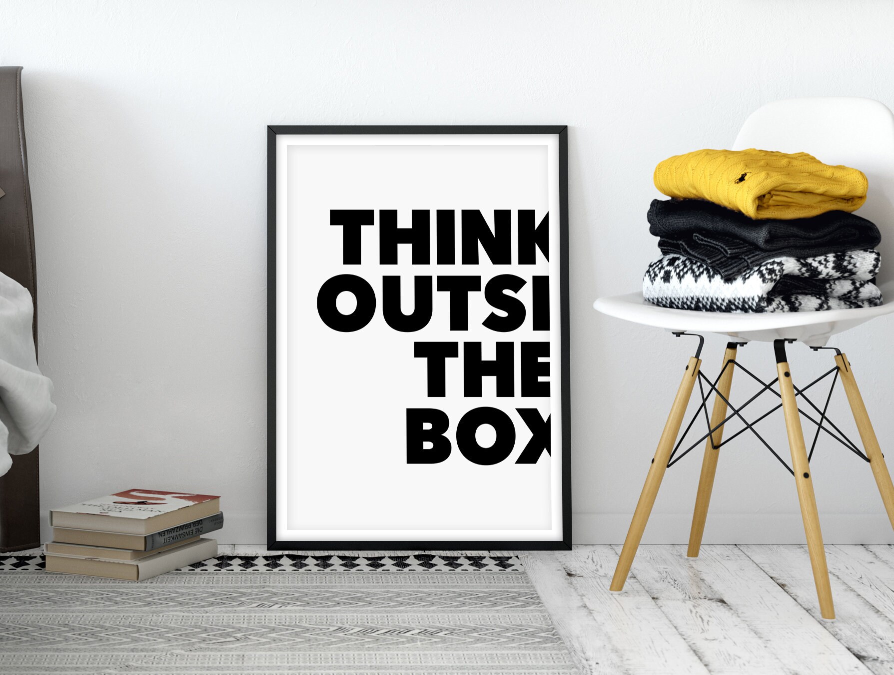 Think Outside the Box Print Think Outside the Box Poster | Etsy
