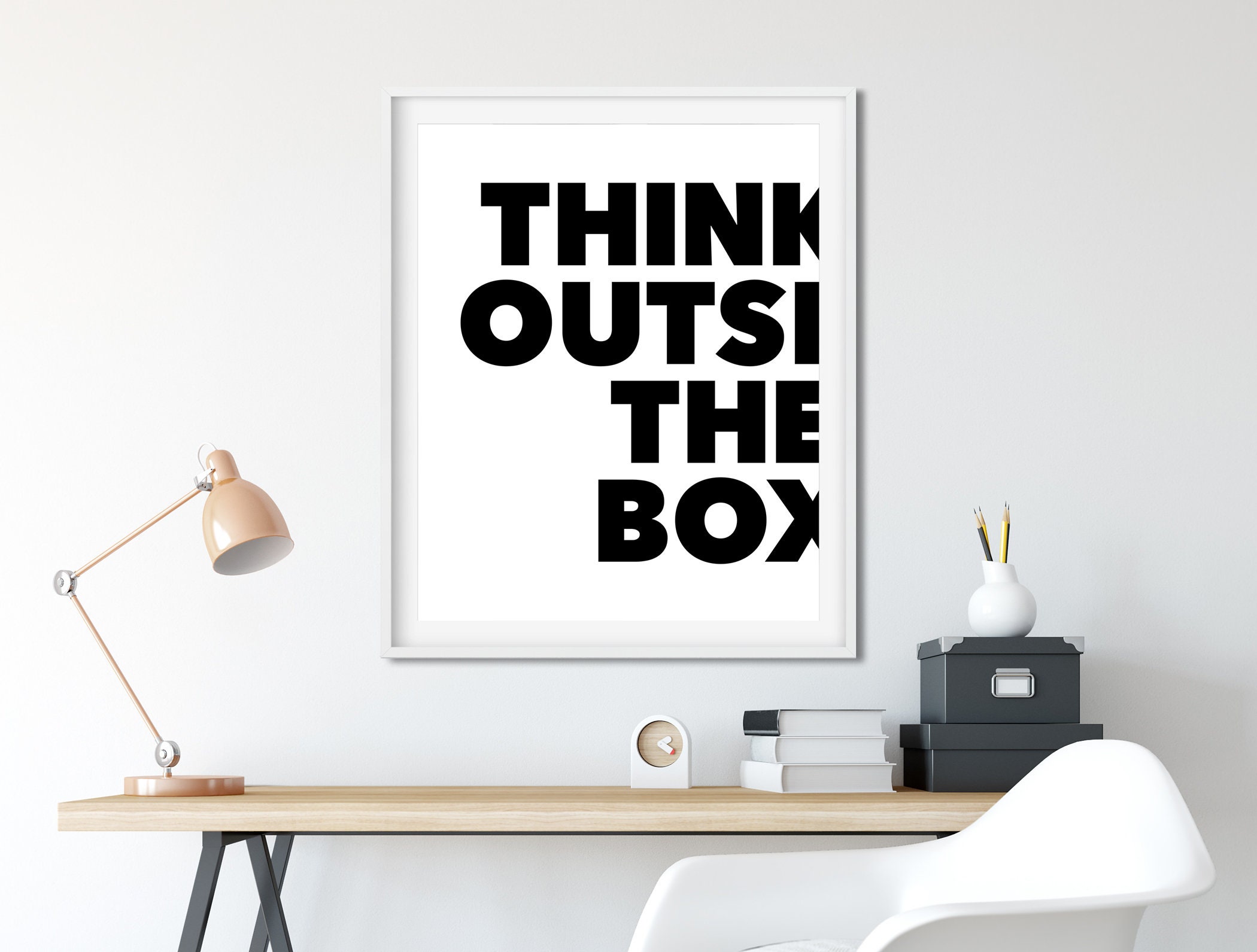 Think Outside the Box Print Think Outside the Box Poster | Etsy