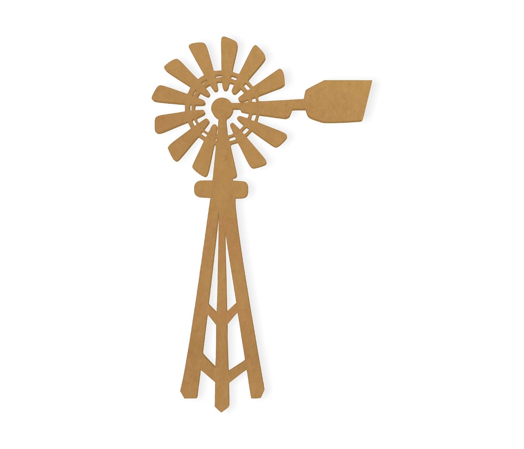 Windmill Wall Hanging: Laser Cut Cardboard - Unfinished DIY Decor - Etsy