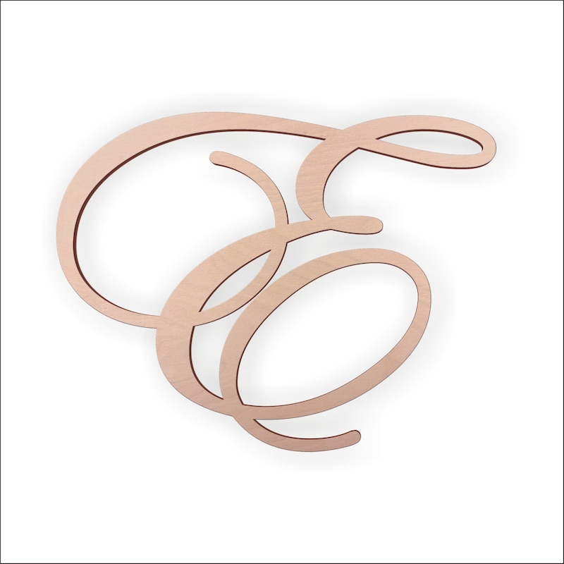 Curly Letters - Etsy