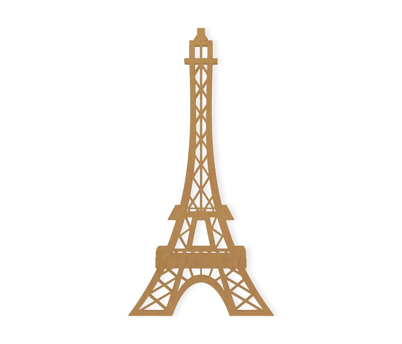 Eiffel Tower Cutout Home Decor Cut From Quality Cardboard | Etsy