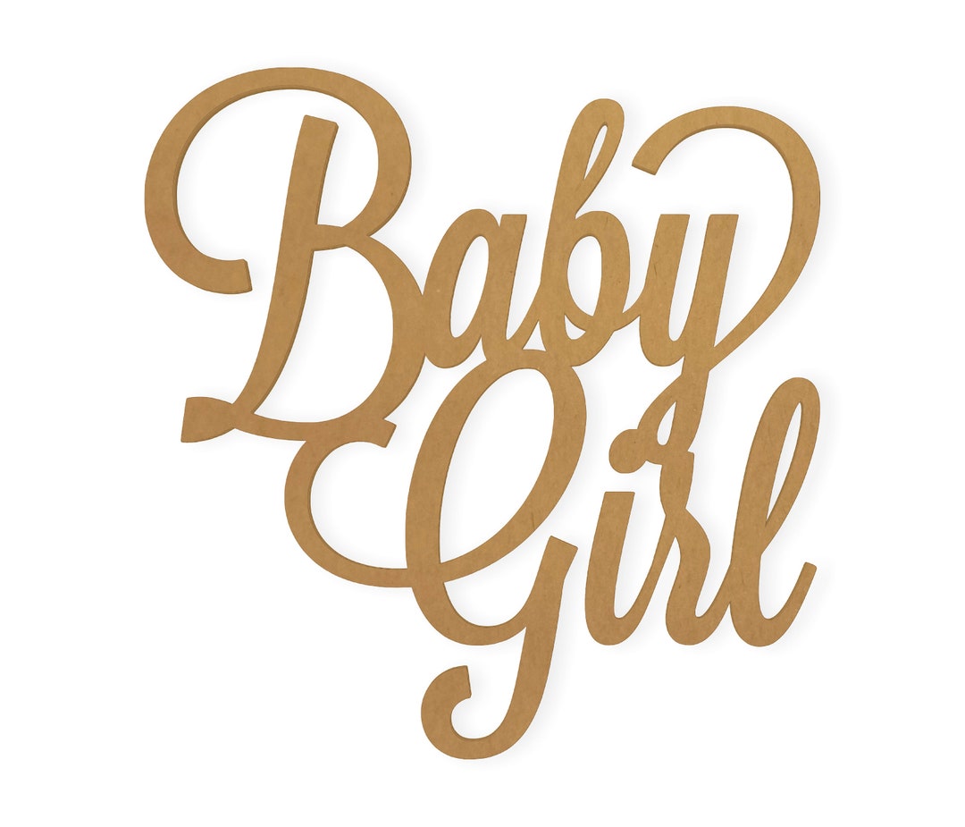 Baby Girl Wall Art: Heart Cutout Word Decor (multiple Sizes) - Etsy