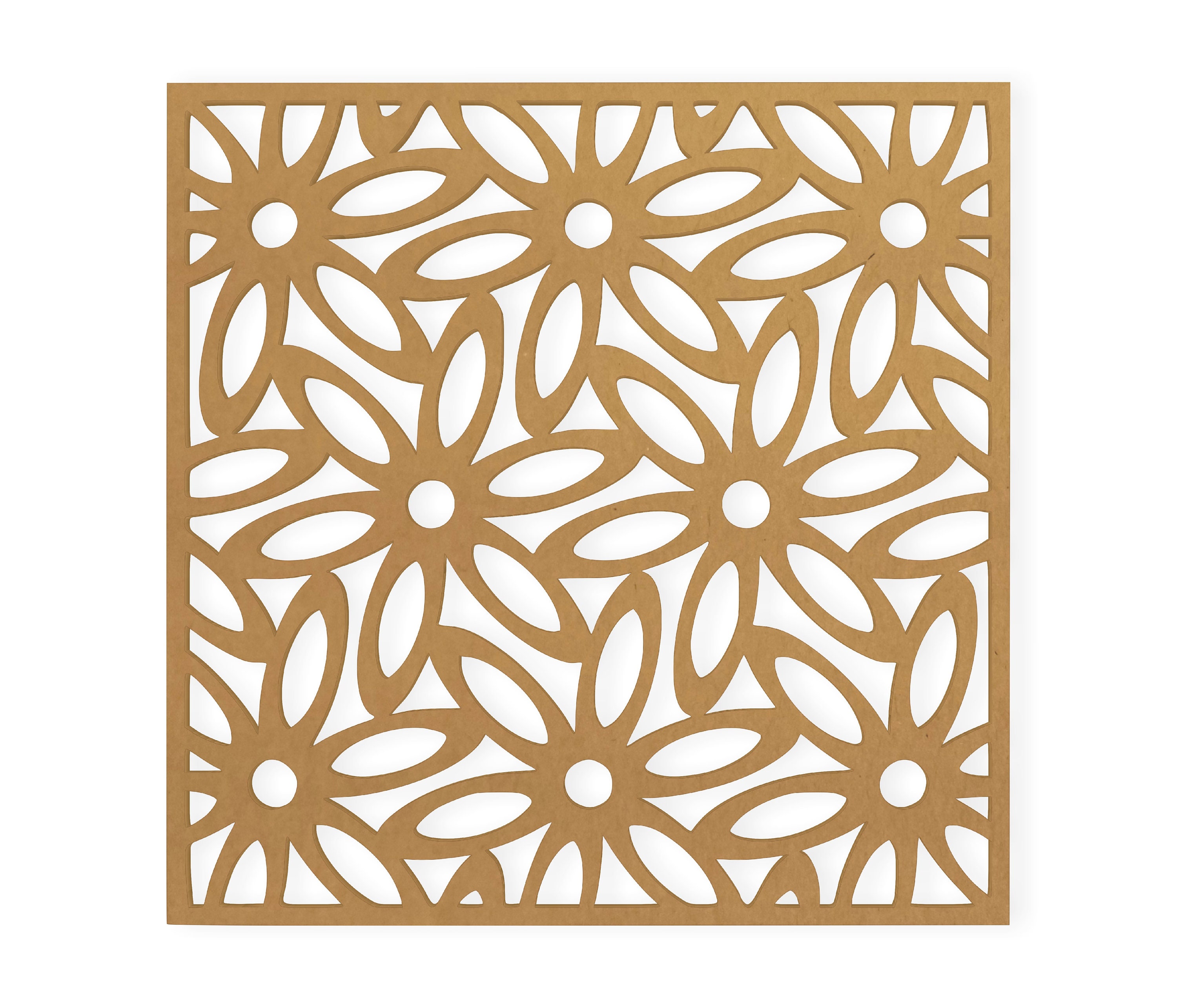 Flower Pattern Background Cut Out Wall Art Wall Panel - Etsy