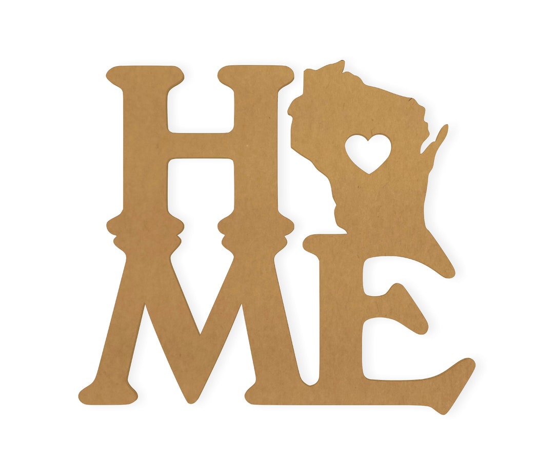 Home State Wisconsin, Cut Out, Wall Art, Home Decor, Wall Hanging, Cut ...