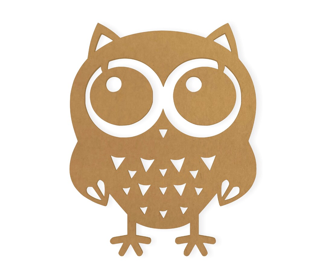 Woodland Owl Cardboard Cutout Wall Decor (various Sizes) - Etsy