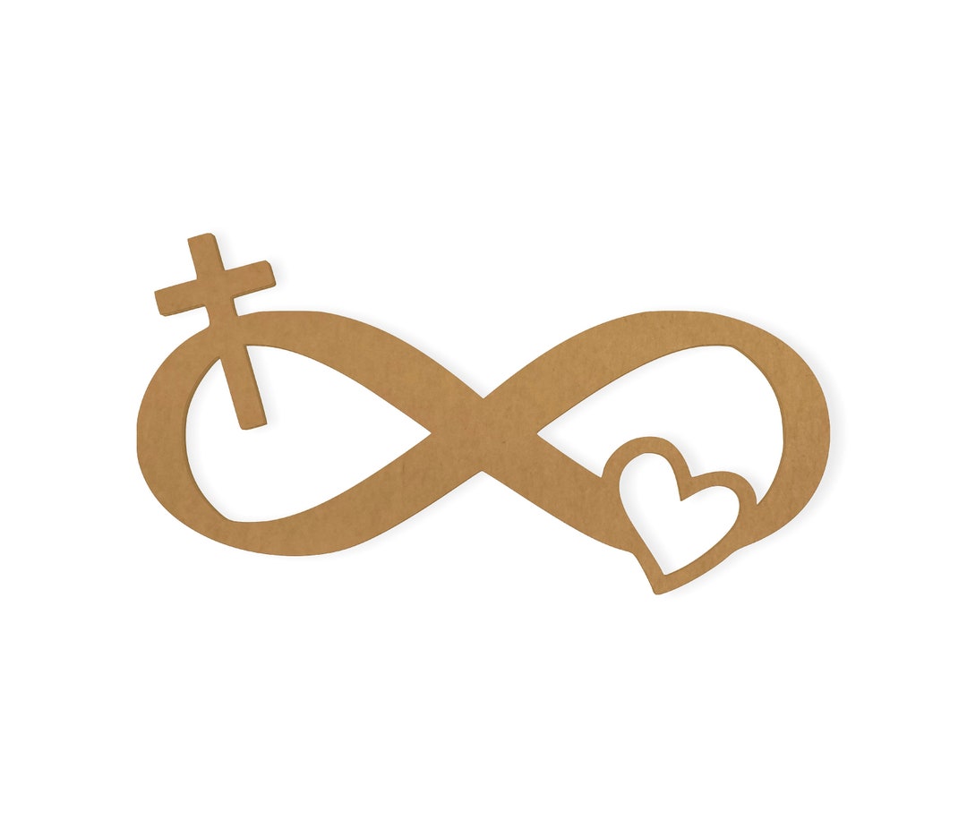 Infinity Cross and Heart- Cut Out, Wall Art, Home Decor, Wall Hanging ...