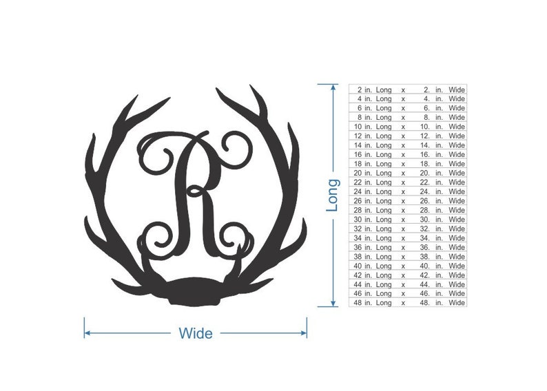 Wooden Antler Monogram Letter r for Wall Decor or - Etsy