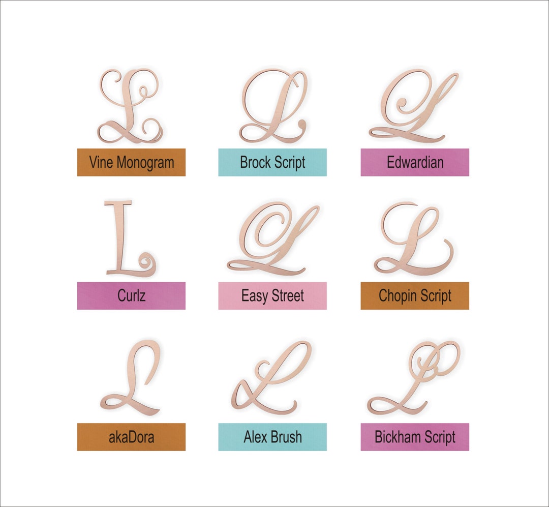Wooden Letter L: Large Decorative Wall Art - Ideal for Wreaths - Etsy