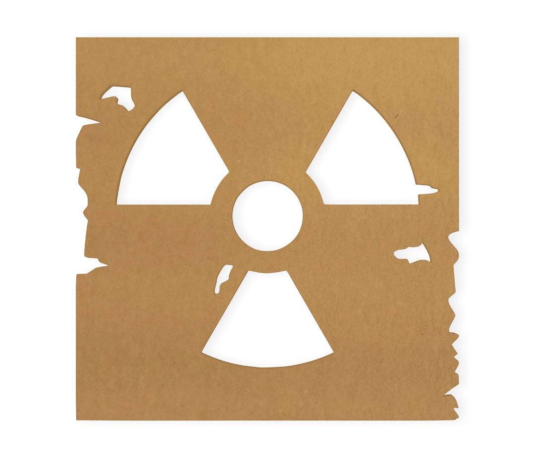 Radiation Sign, Cut Out, Wall Art, Home Decor, Wall Hanging, Quality ...