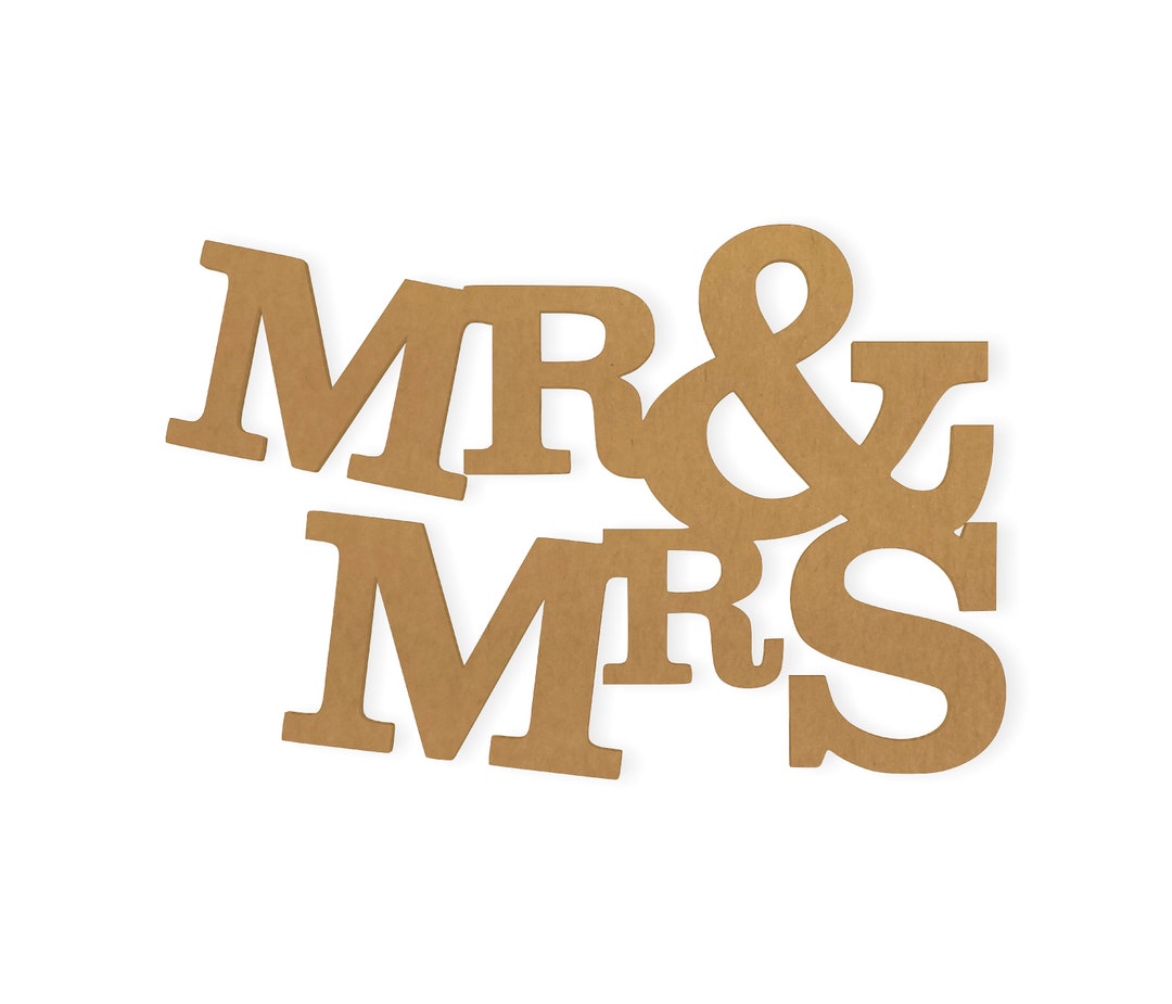 Sign Mr & Mrs, Cut Out, Wall Art, Home Decor, Wall Hanging, Cut From ...