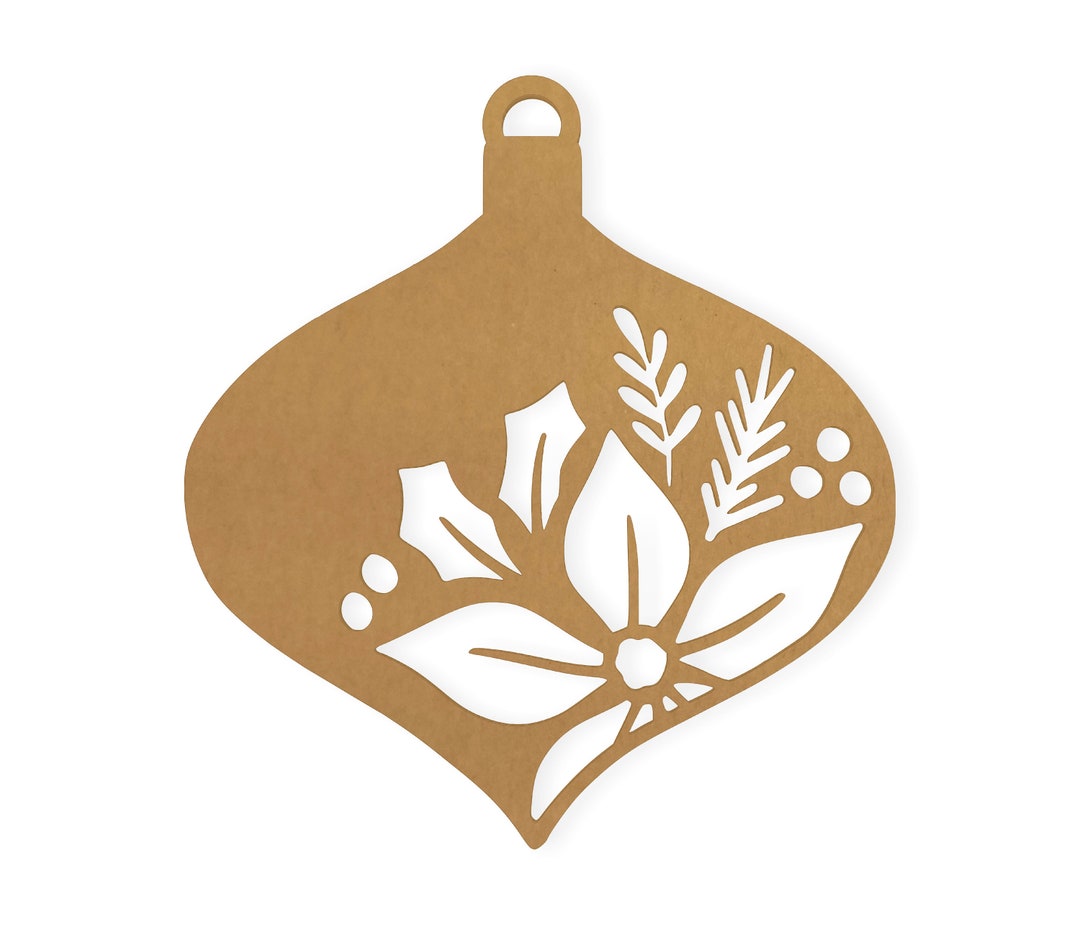 Cardboard Flower Ornament - Cutout Wall Hanging, Paintable - Etsy