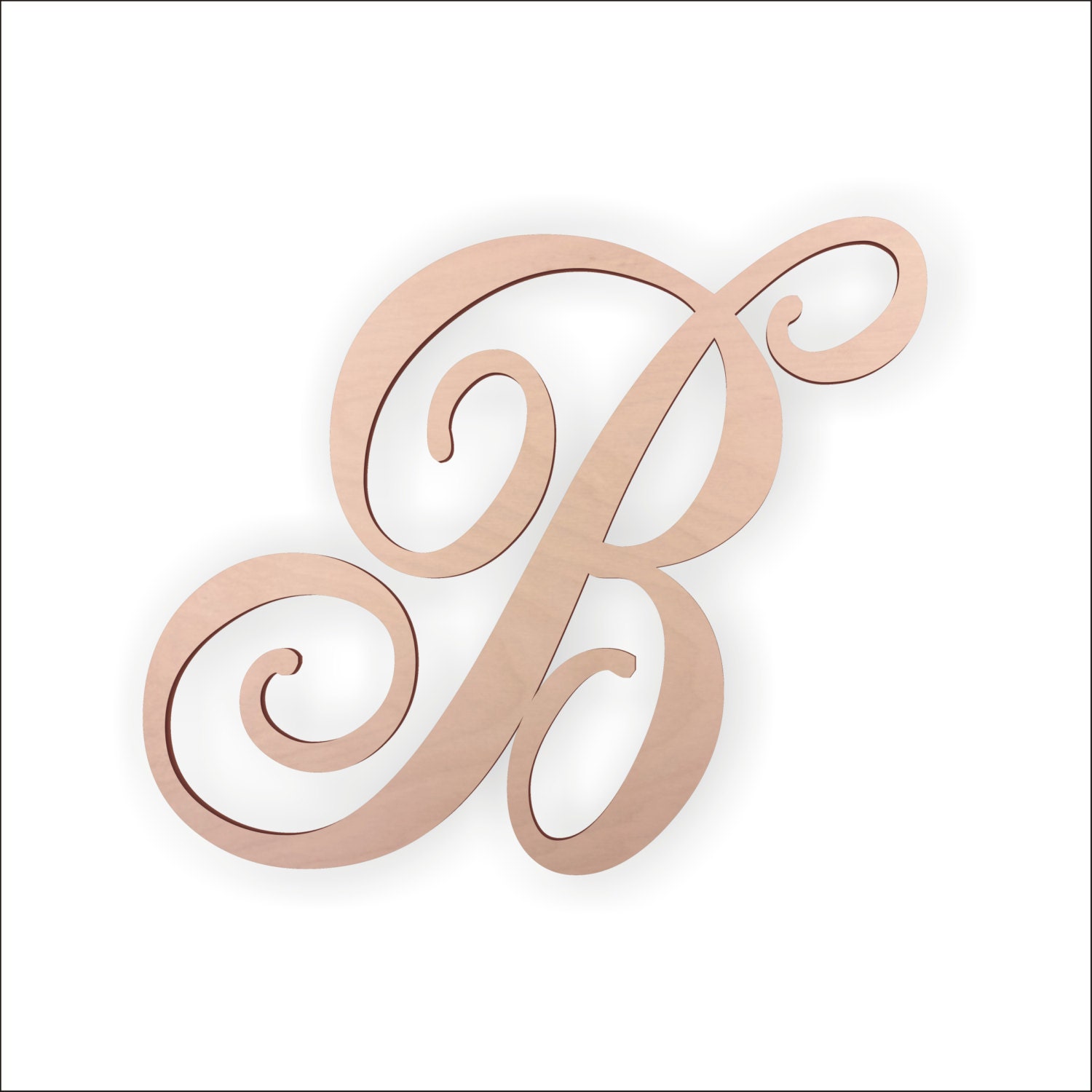 Wooden Monogram Letter b Large or Small - Etsy