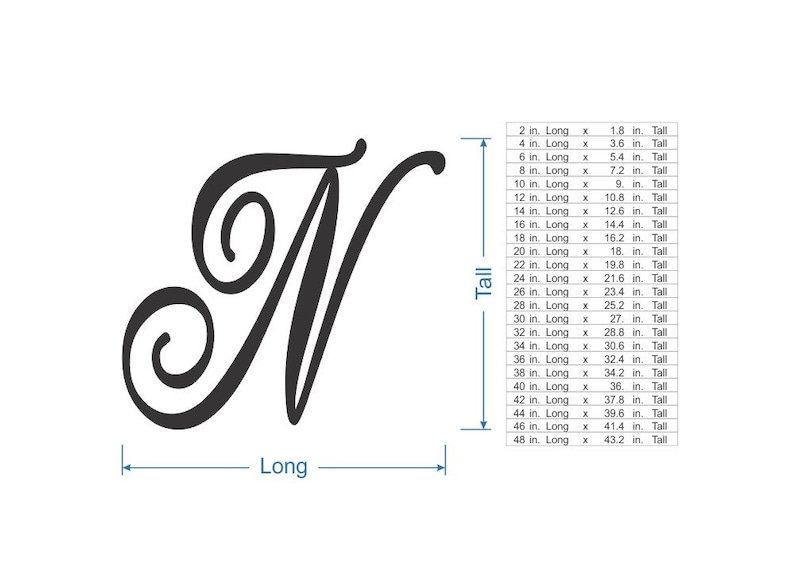 Wooden Monogram Letter n Large or Small - Etsy